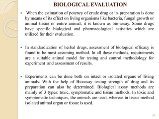 Plant drug standardization | PPT