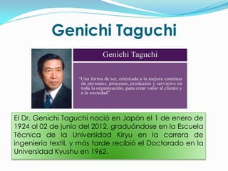 LA CALIDAD SEGÚN TAGUCHI | PDF