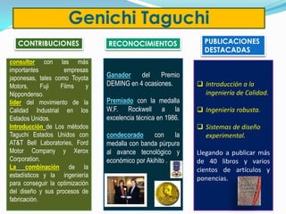 LA CALIDAD SEGÚN TAGUCHI | PDF