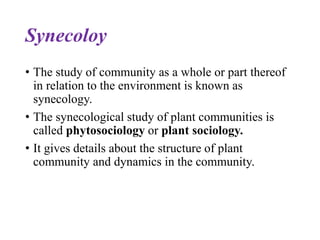 Plant ecology | PPTX