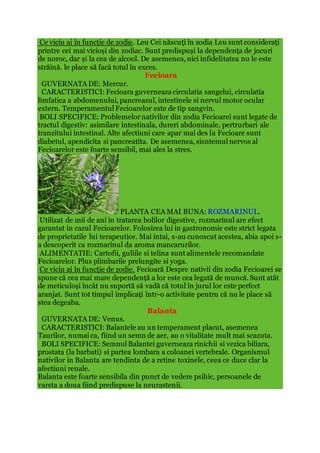 Plantele si astrologia | DOCX