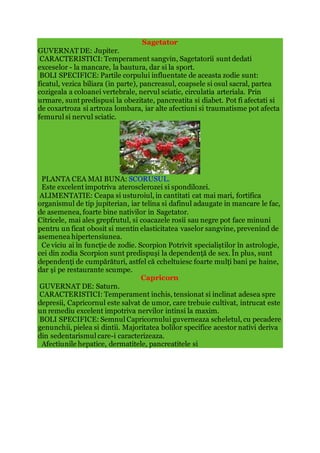 Plantele si astrologia | DOCX