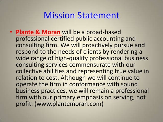 Plante Moran Presentation | PPTX | Business | Business and Finance