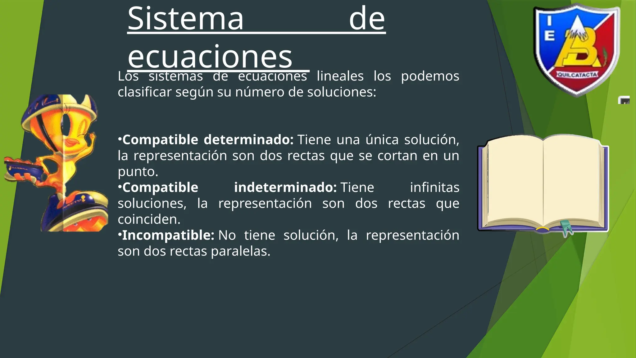 SISTEMA DE ECUACIONES LINEALES PARA CUARTO GRADO | PPTX