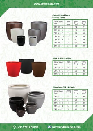 Planter Collections - Gover India | PDF