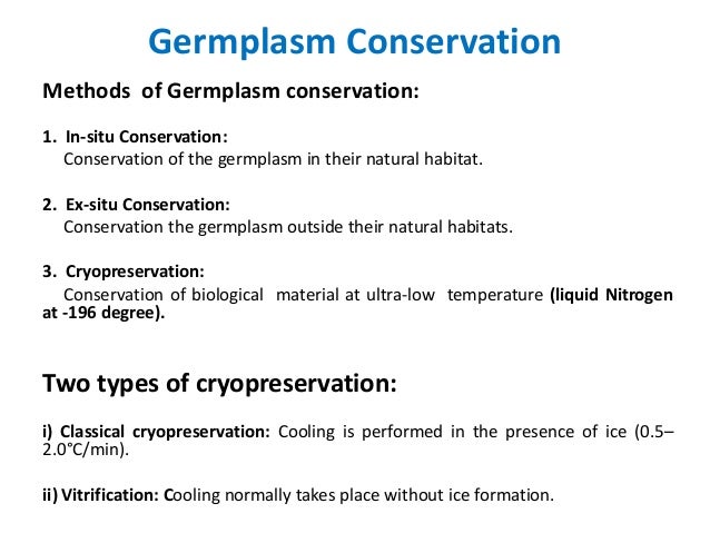 Plant Exploration Germplasm Collection Conservation And Utilization