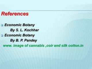 Plant fibers | PPTX