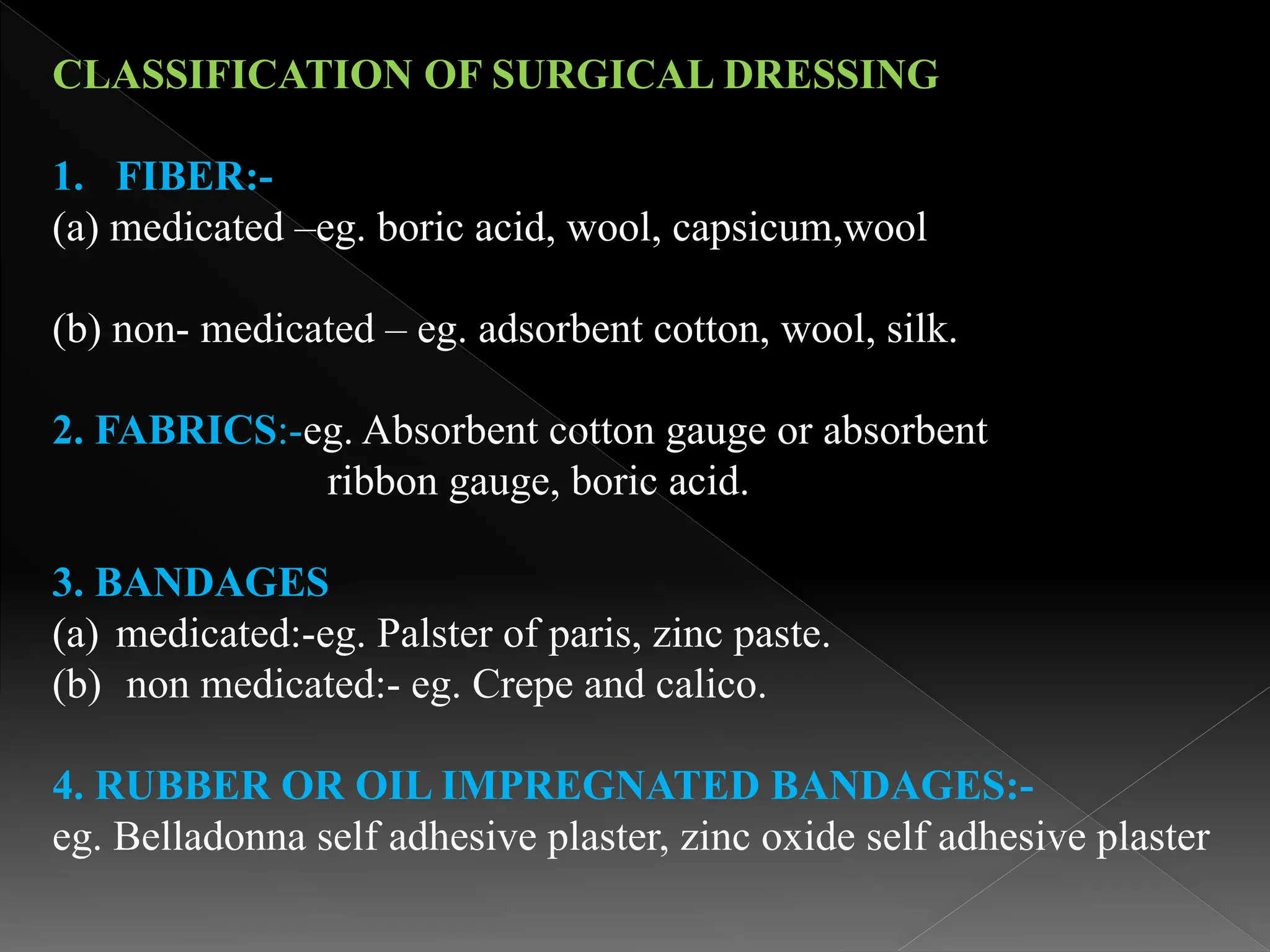 PLANT FIBRES AND SURGICAL DRESSING.pptx123 | PPTX