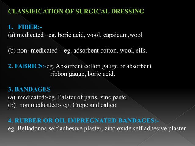 PLANT FIBRES AND SURGICAL DRESSING.pptx123 | PPTX