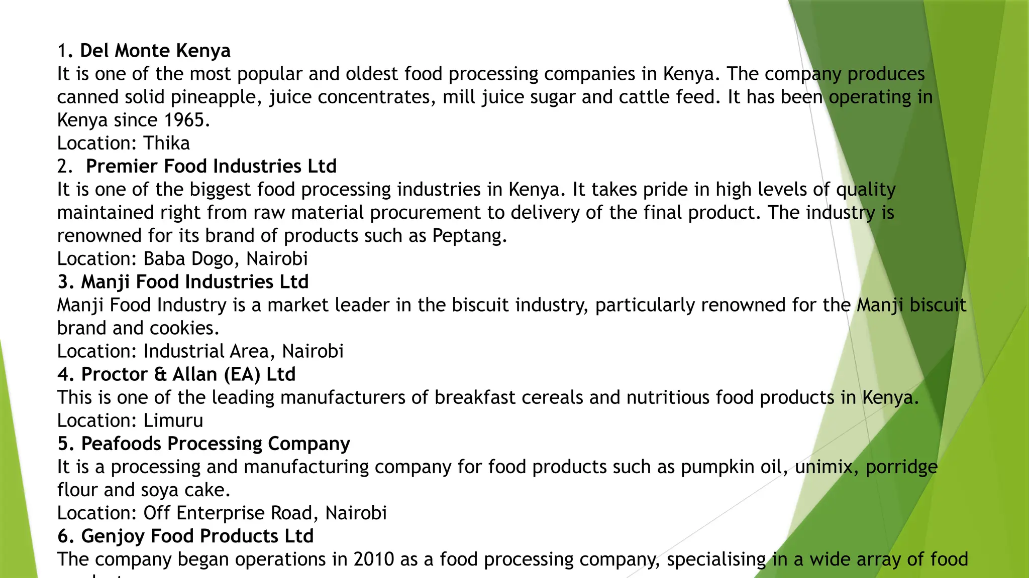 Plant food industries in Kenya note 2025.pptx