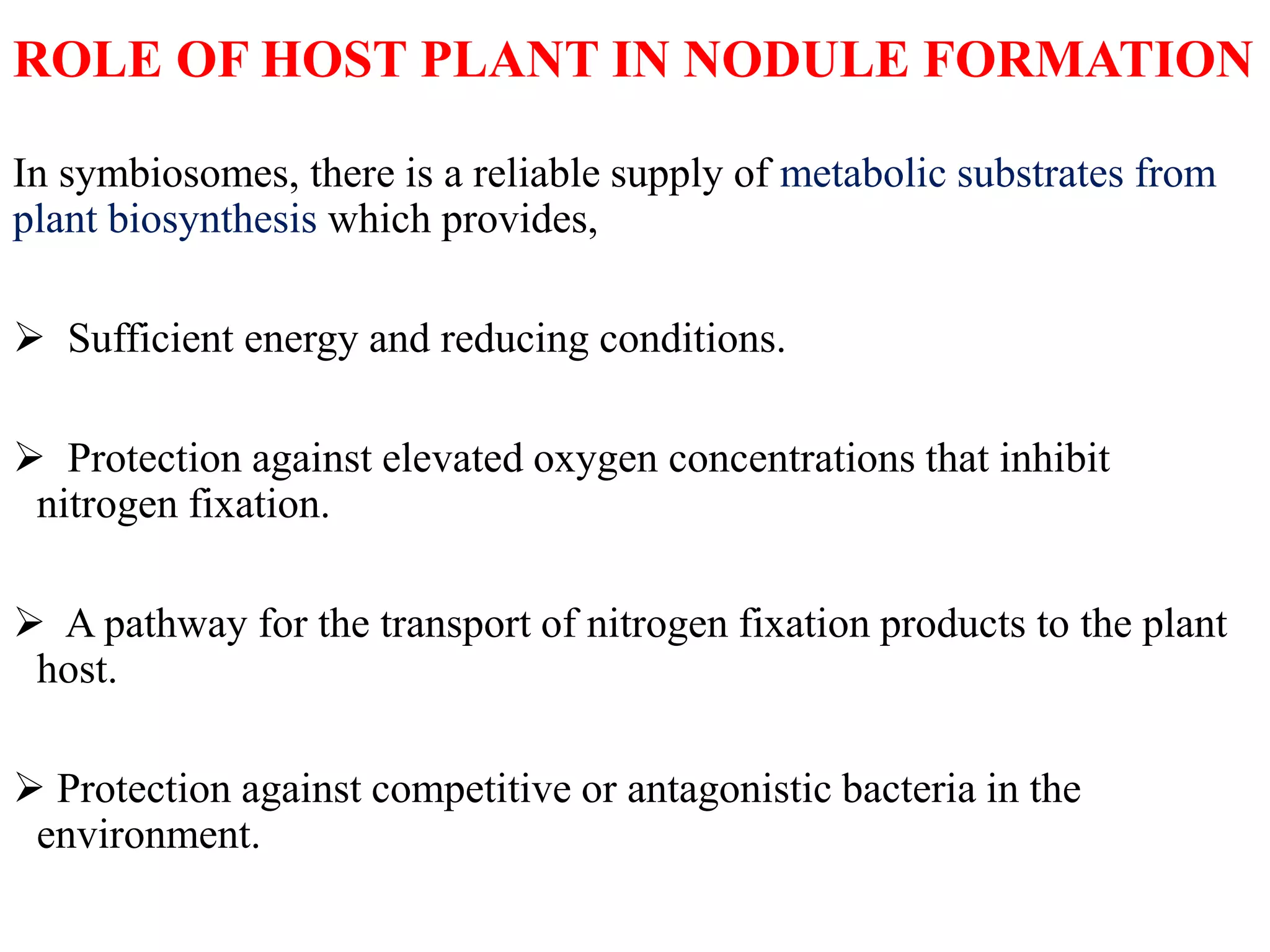 Plant genetic control of nodulation and its utilization in fixing ...