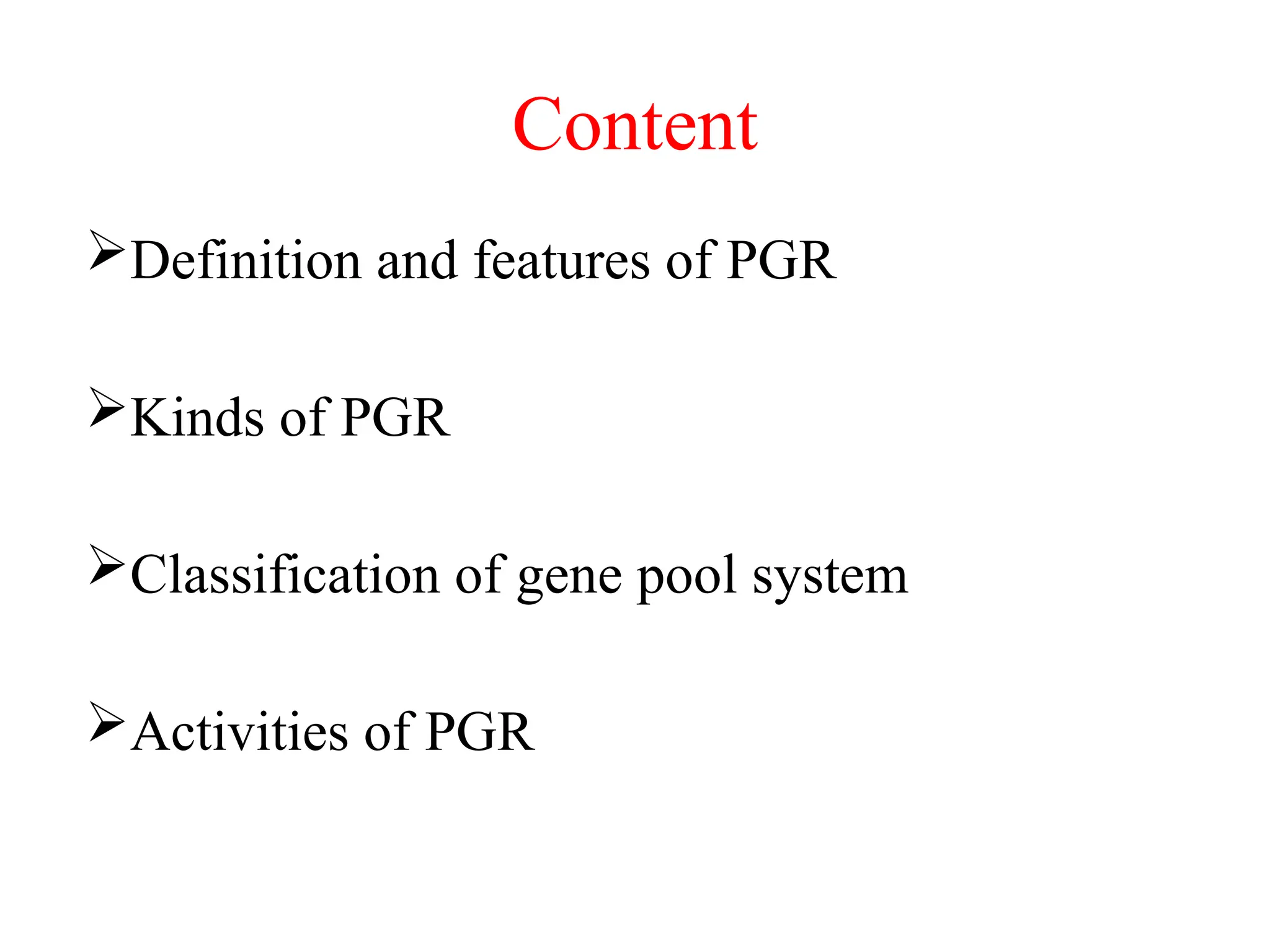 Plant Genetic Resource or Germplasm related to Plant Breeding | PPTX