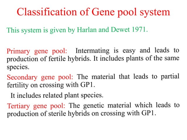 Plant Genetic Resource or Germplasm related to Plant Breeding | PPT