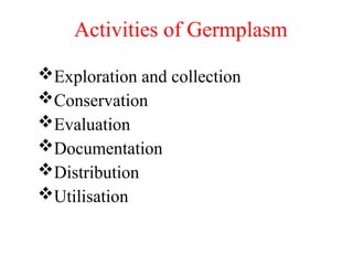 Plant Genetic Resource or Germplasm related to Plant Breeding | PPT