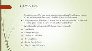 Plant genetic resources | PPTX