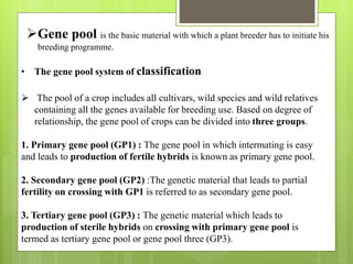 Plant Genetic Resources, Germplasm, gene pool - Copy.pptx | Agriculture ...