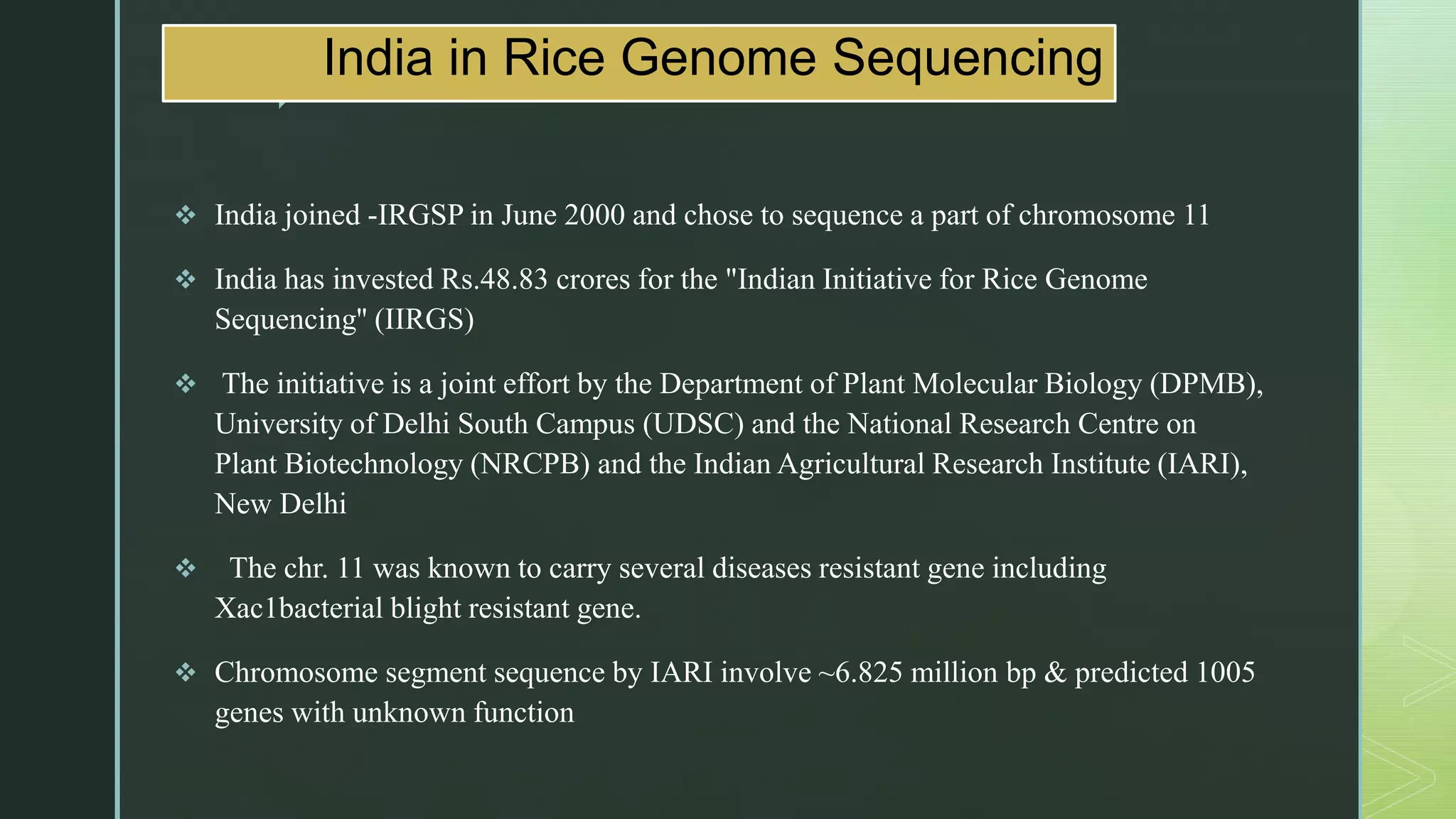 Plant genome project | PPTX