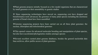 Plant genome project | PPTX