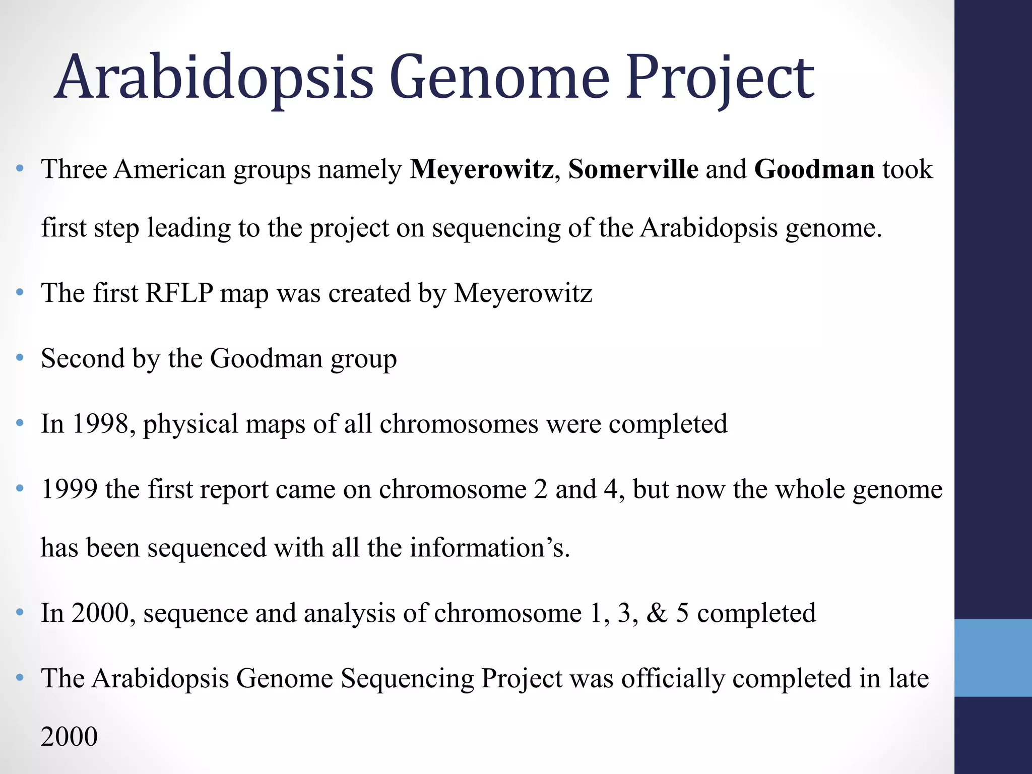 Plant genome project, tahira ali rai | PPTX