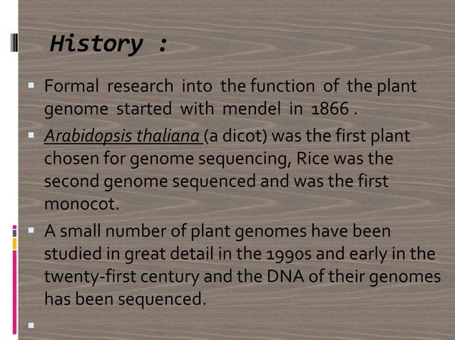 Plant genomics general overview | PPTX
