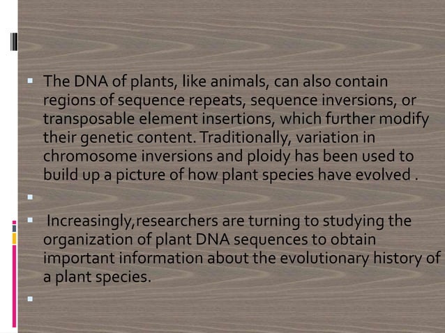Plant genomics general overview | PPTX