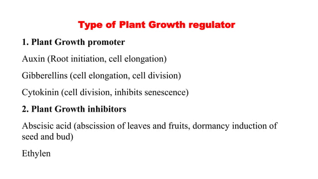 Plant growth regulators | PPT