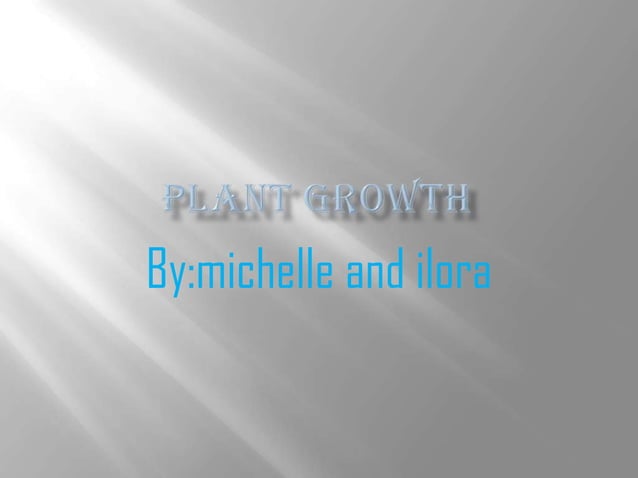 Plant Growth | PPTX