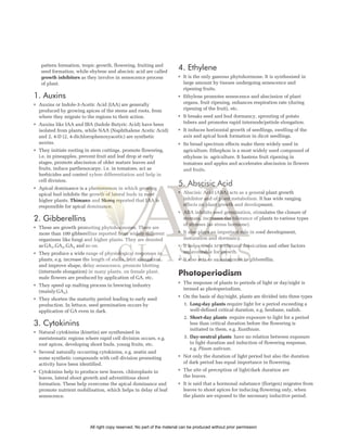 Plant Growth and Development Class 11 Biology Free Study Material | PDF