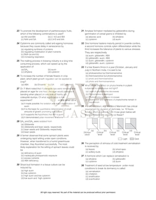 Plant Growth and Development Class 11 Biology Free Study Material | PDF