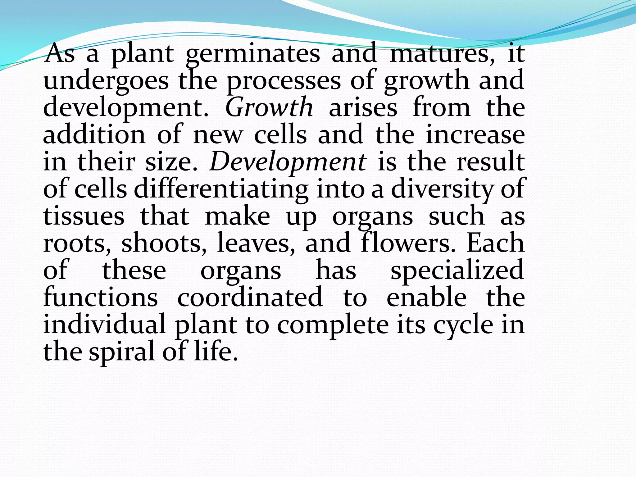 Plant growth &development1 | PPT