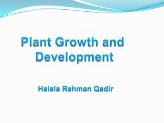 Plant growth &development1 | PPT