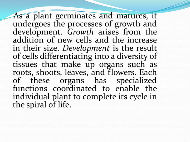 Plant growth &development1 | PPT | Gardening | Home & Garden