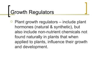 Plant growth regulators | PPT