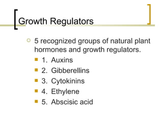 Plant growth regulators | PPT