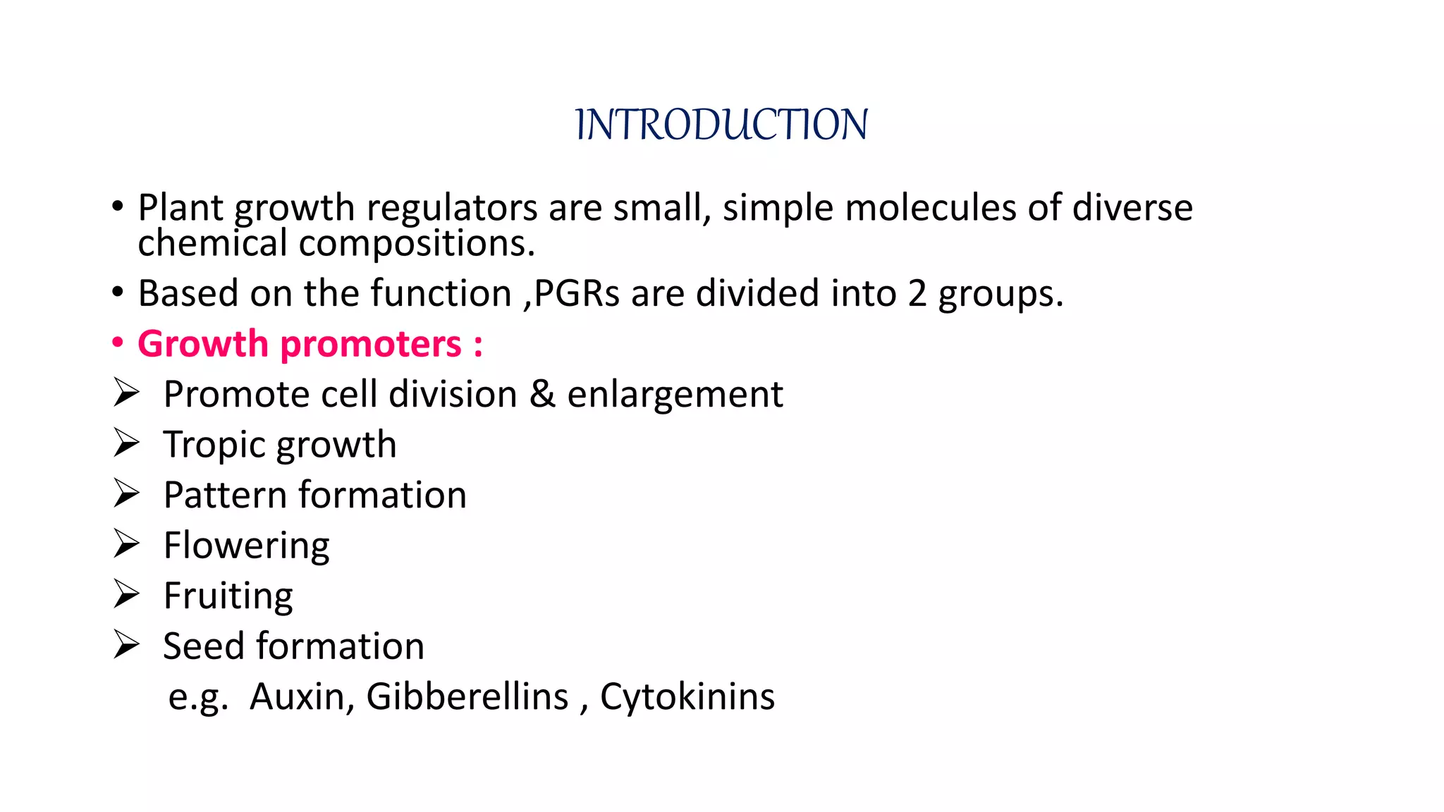 Plant growth regulators | PPTX