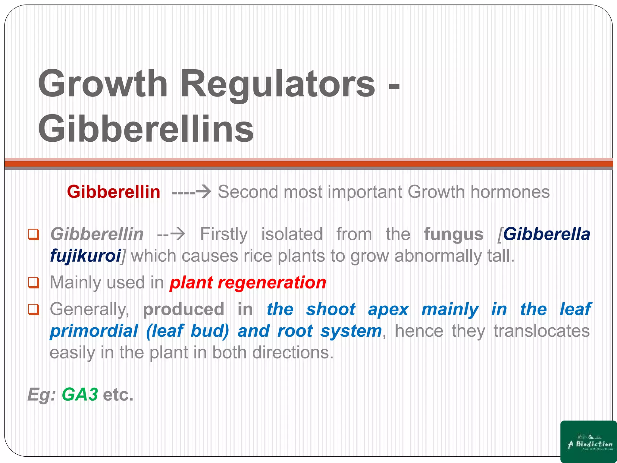 Plant Growth Regulators | PPTX