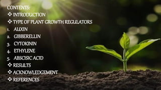 plant growth regulators.pdf for botany students college students | PDF