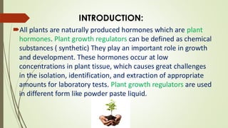 plant growth regulators.pdf for botany students college students | PDF