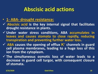 Plant growth regulators (abscisic acid) | PDF