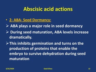 Plant growth regulators (abscisic acid) | PDF
