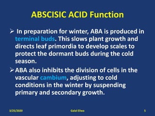 Plant growth regulators (abscisic acid) | PDF