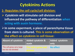 Plant growth regulators (cytokinins) | PDF