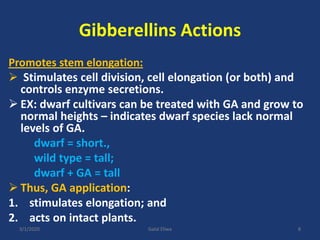 Plant growth regulators (gibberellins) | PDF