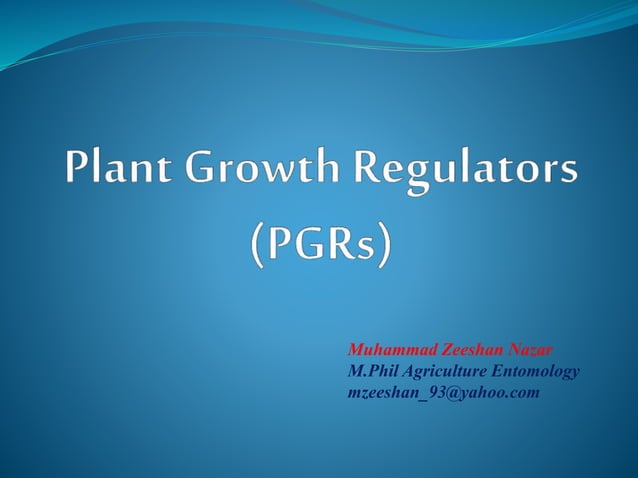 Plant Growth Regulators | PPT