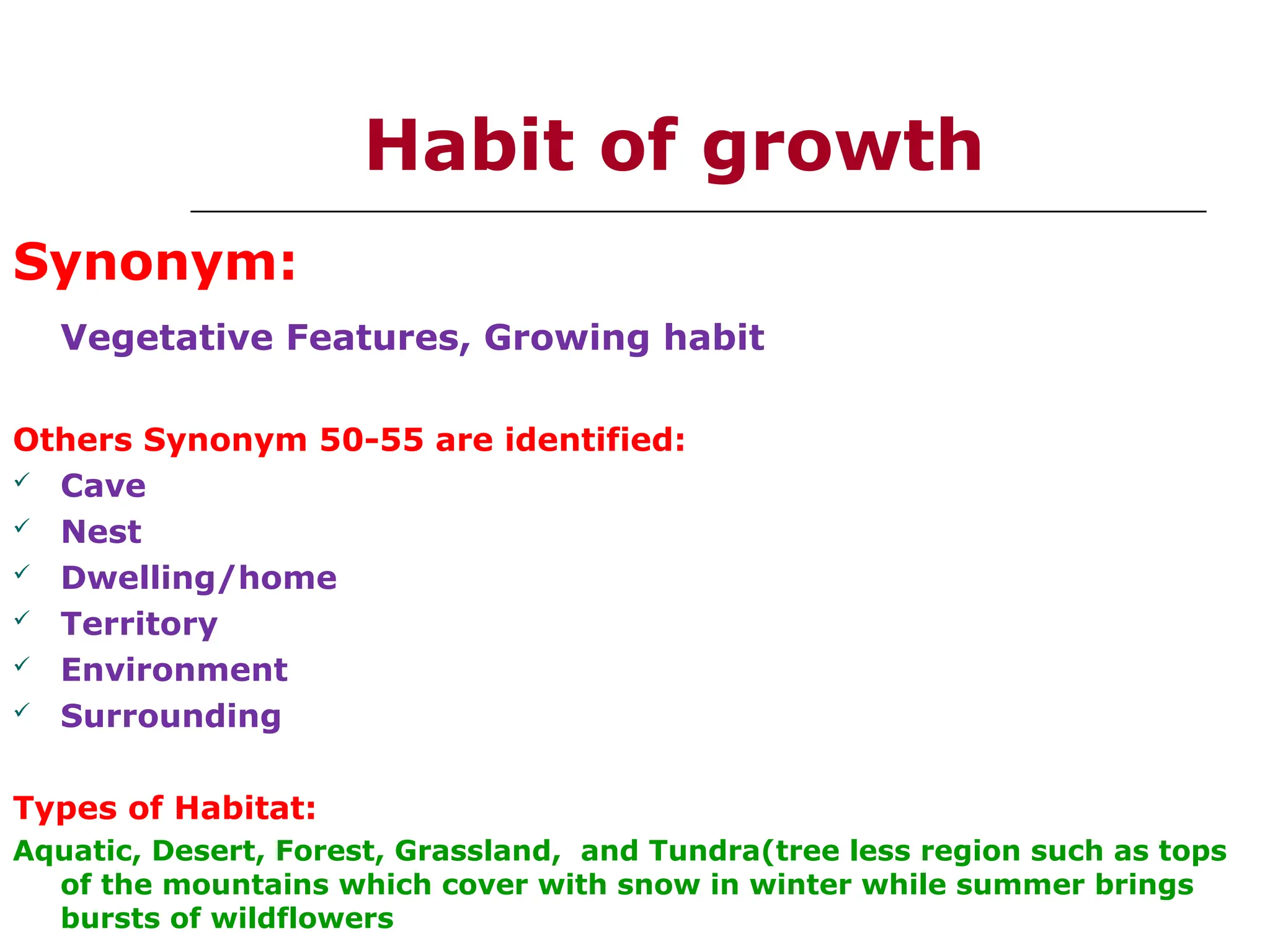 Plant Habit ....Plant Habit ..... How plants grow in different forms | PPT