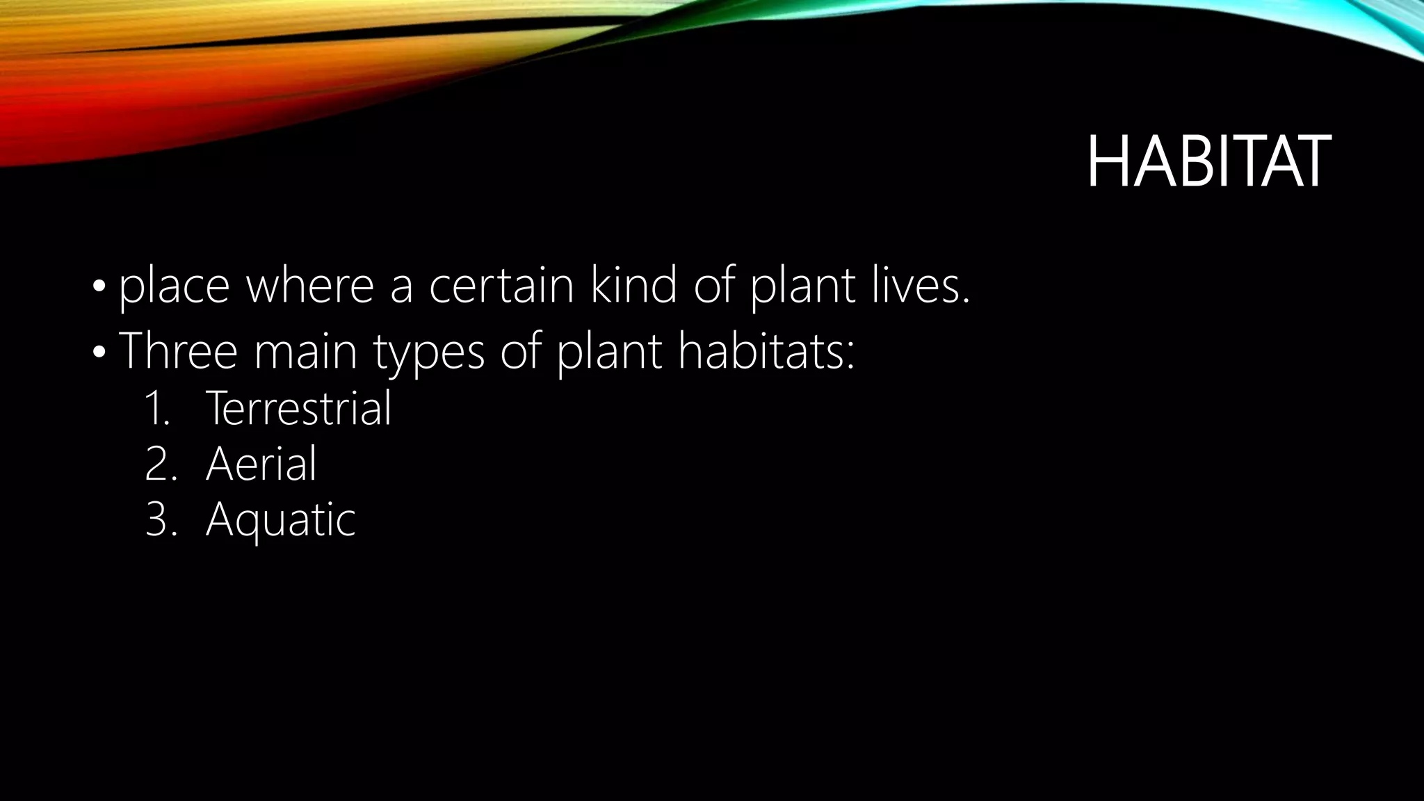 Plant habitats | PPTX