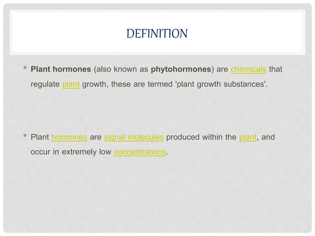 Plant hormone | PPTX