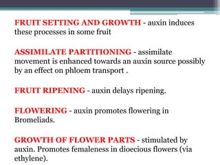 Plant hormones- Auxins & Gibberellins | PPTX