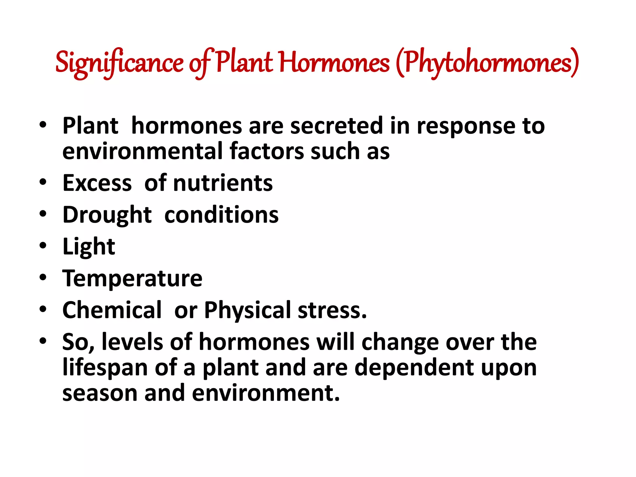 PLANT HORMONES | PPTX