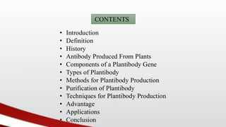 Presentation on Plantibodies and their types.pdf